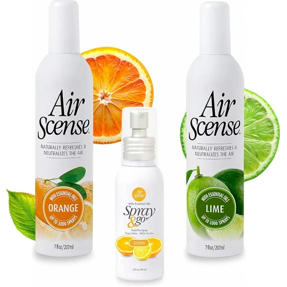 Air Scense Essential Oil Air Freshener, Non-Aerosol, 7 Ounce, 3 Pack ...