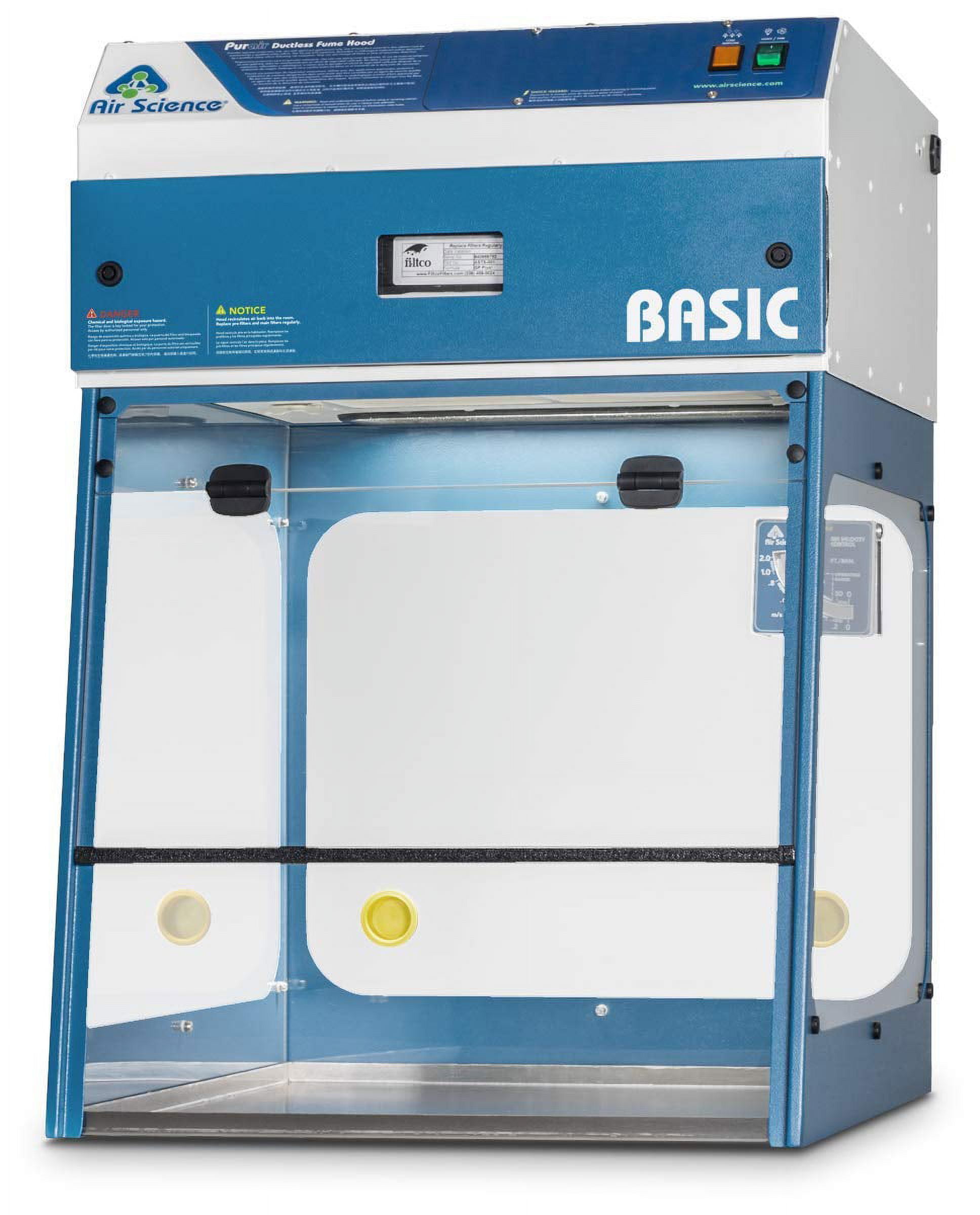 Air Science P5-24-XT-A-HEPA Purair Basic Ductless Fume Hood with HEPA ...