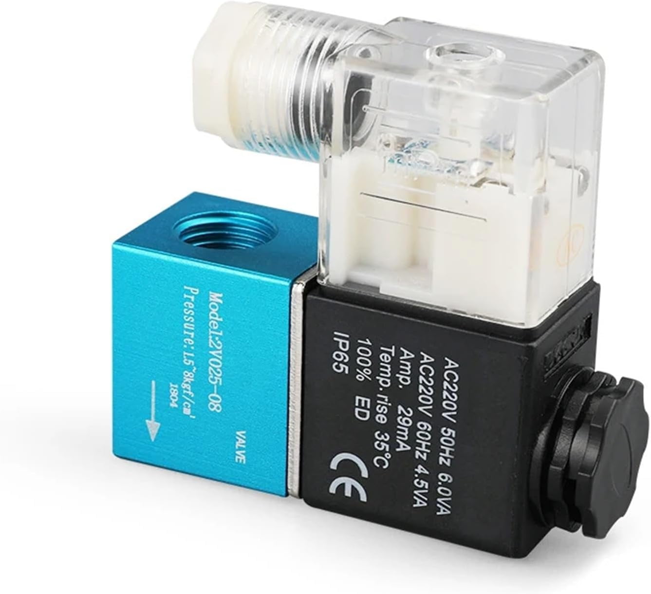 Air Solenoid Valves 2V025-08 2 Position 2 Port 1/4" Normally Closed Pneumatic Solenoid Valve 12V ...