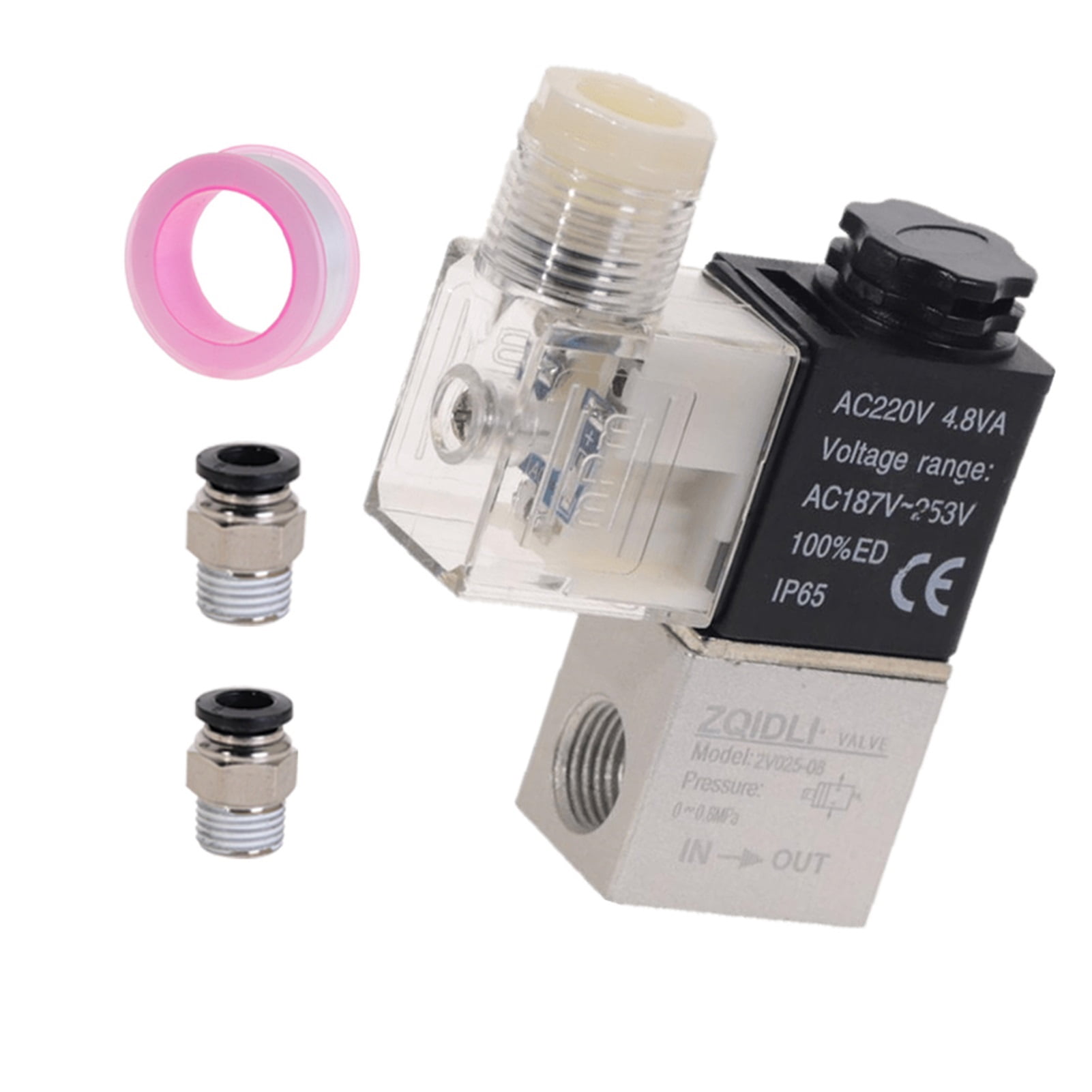Air Solenoid Valves 2V025-08 2 Position 2 Port 1/4" Normally Closed ...