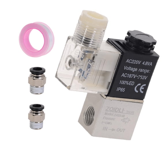 Air Solenoid Valves 2V025-08 2 Position 2 Port 1/4" Normally Closed ...