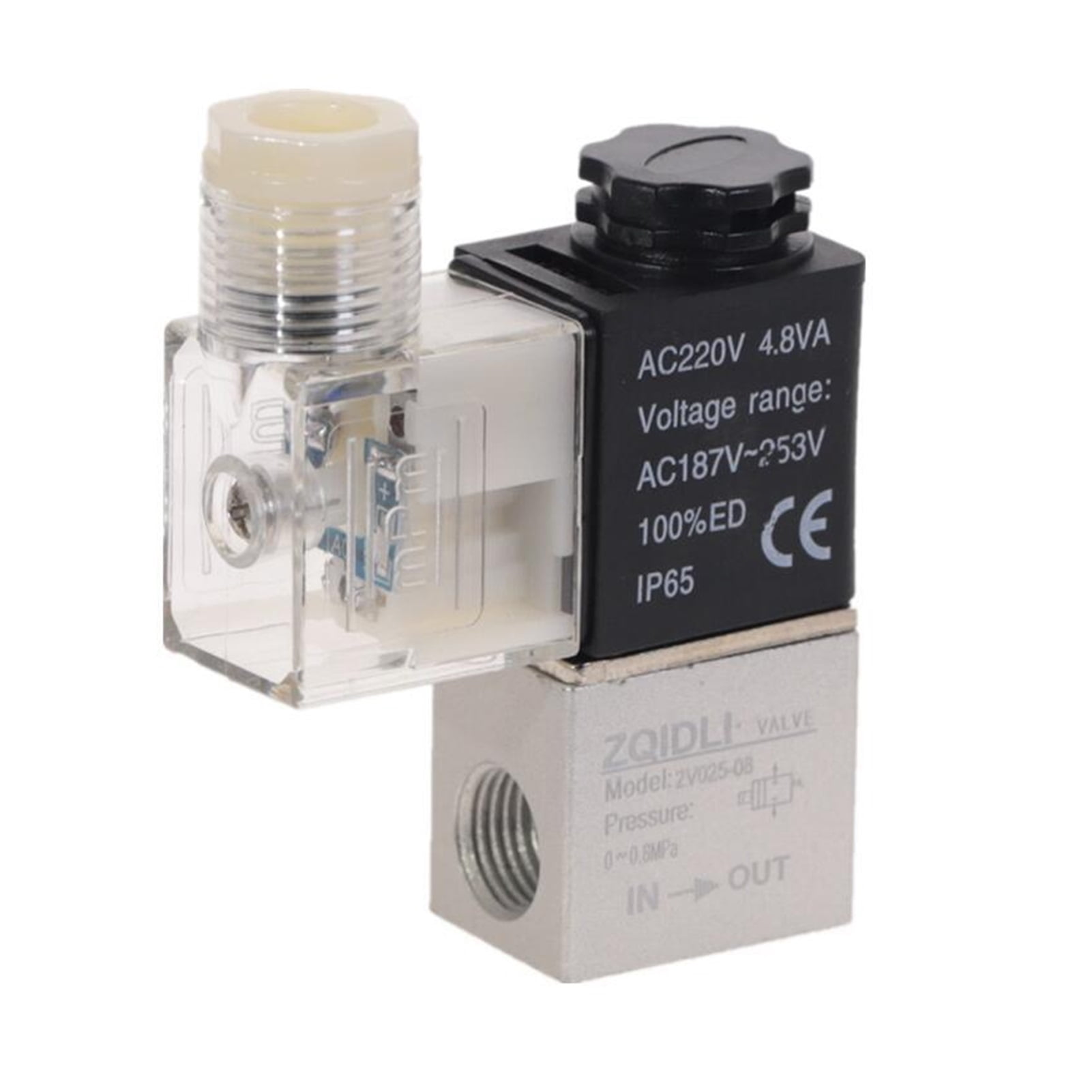 Air Solenoid Valves 2V025-08 2 Position 2 Port 1/4" Normally Closed ...
