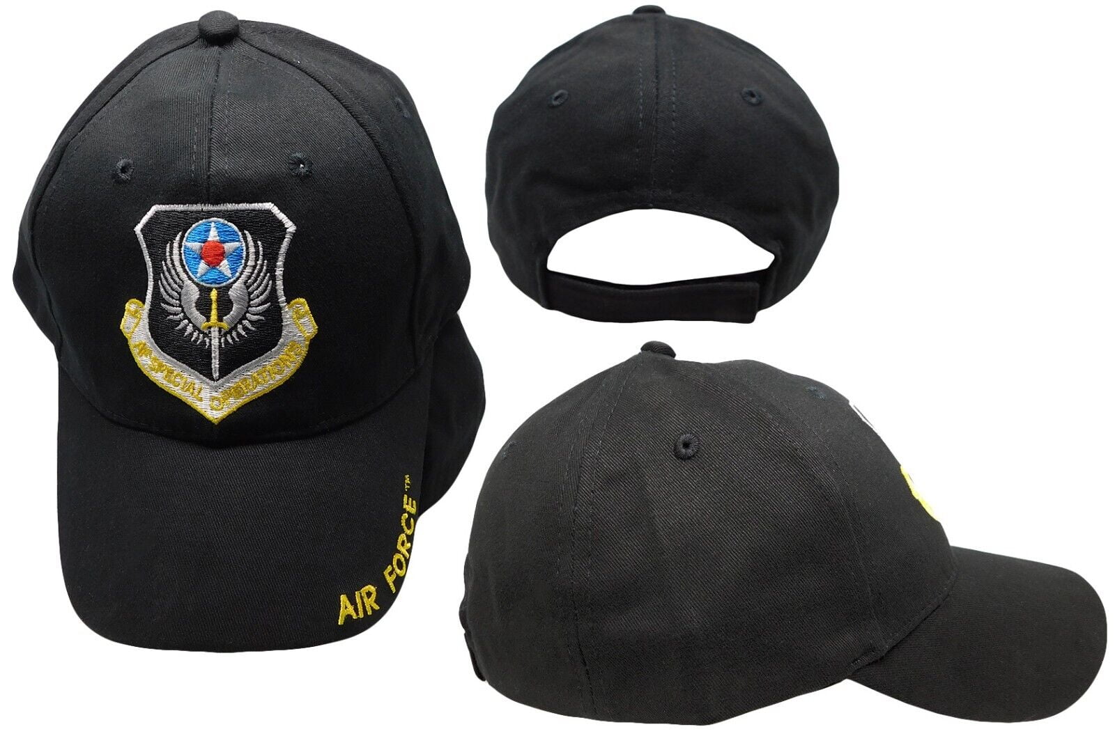 Air Special Operations Air Force Black Cotton Adjustable Embroidered ...