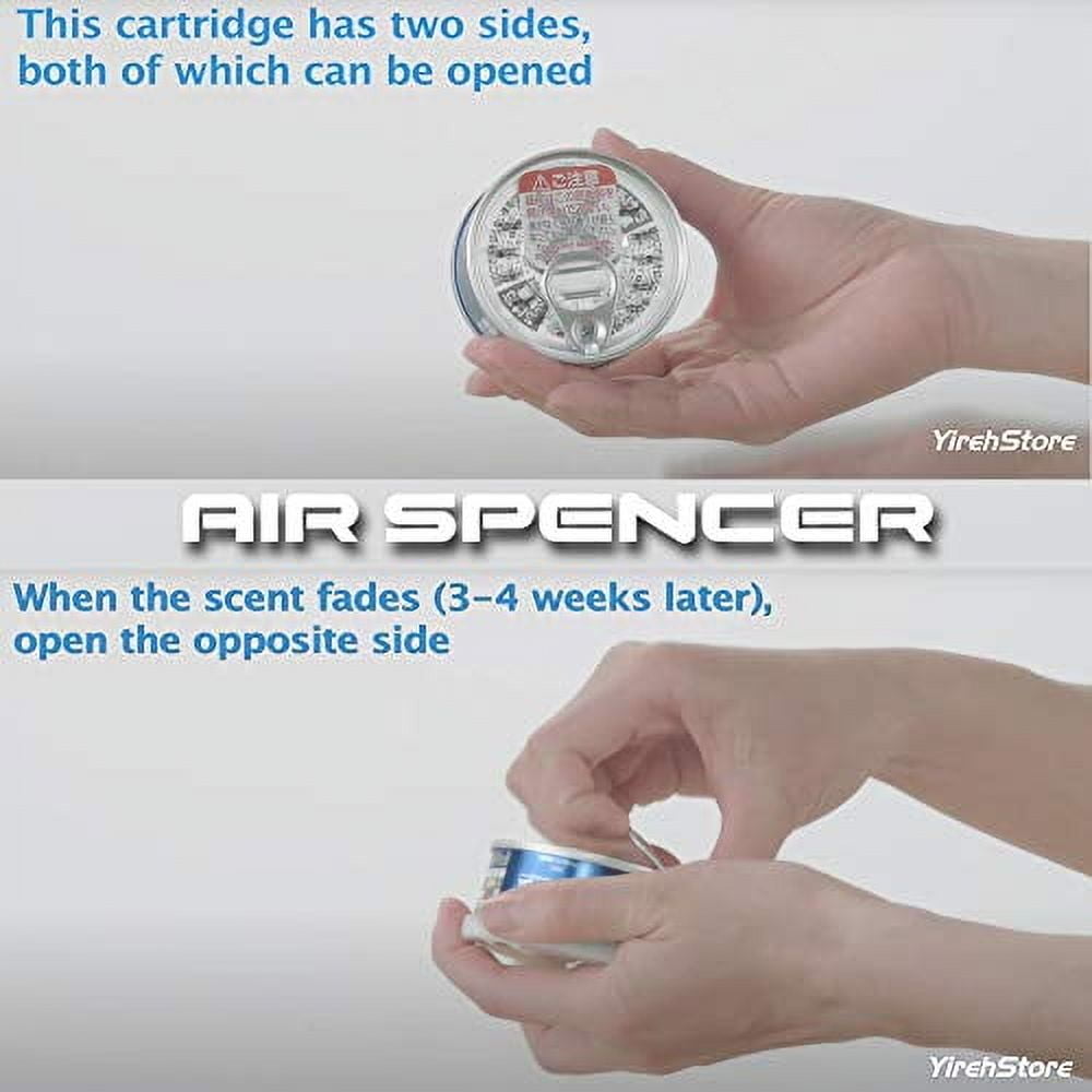 Air Spencer Cartridge Squash Scent 4-Pack Car Air Freshener, Heavy Duty, Last Long, JDM AS A9 ...