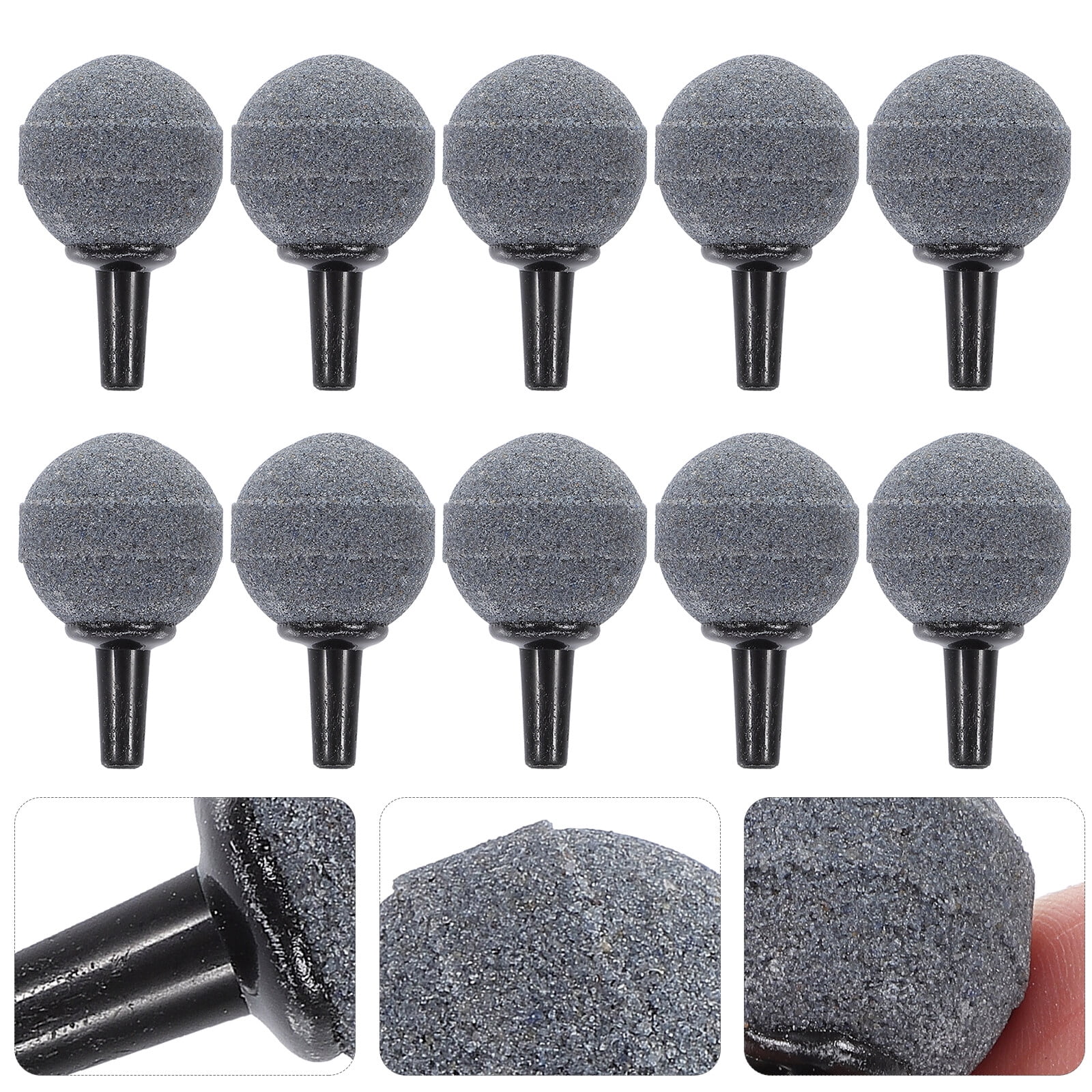 10 Packs Ball Shape Air Stone Mineral Bubble Diffuser Airstones for ...