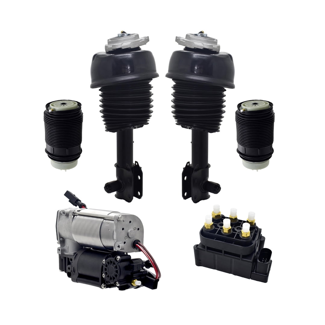 Air Strut-Air Compressor-Valve Block-Spring For 2014 2015 Mercedes-Benz ...