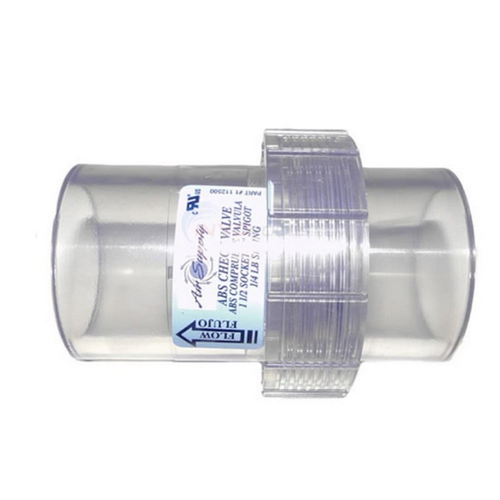 Air Supply 112500 1.5" ID 2" OD 2" Spring Clear Check Valve for Blower ...