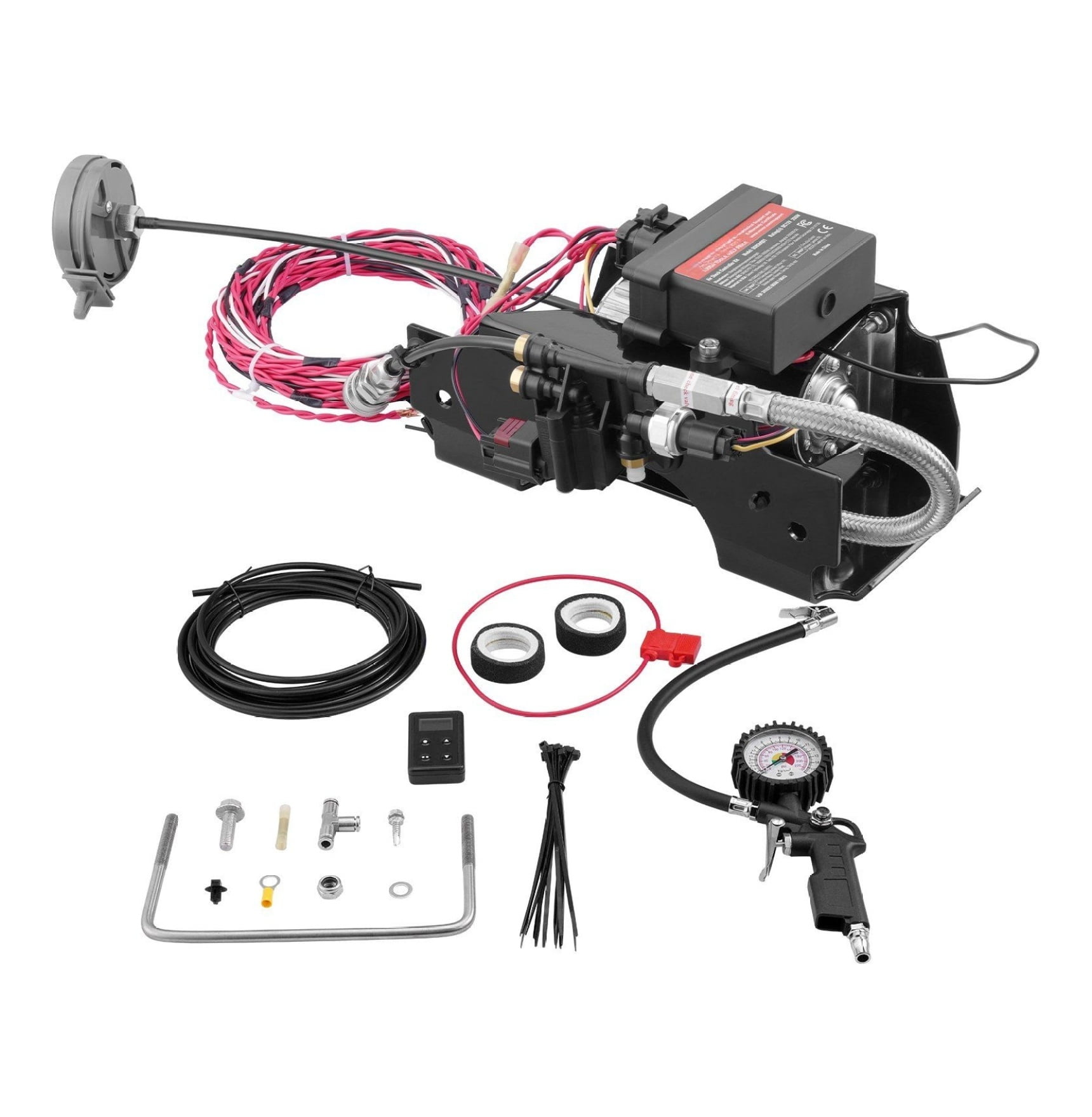 Air Suspension Compressor Kit 12V 100PSI Wireless, On Board Air Ride ...