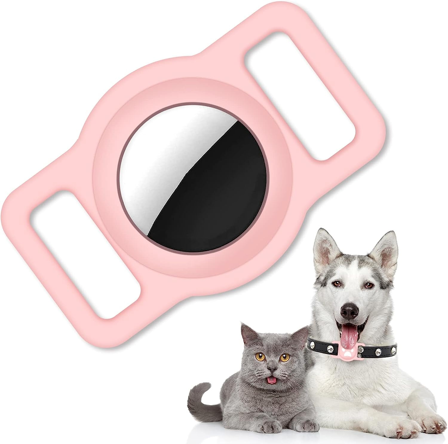Air Tag Dog Collar Holder for Apple Airtag Silicone Case Cover ...