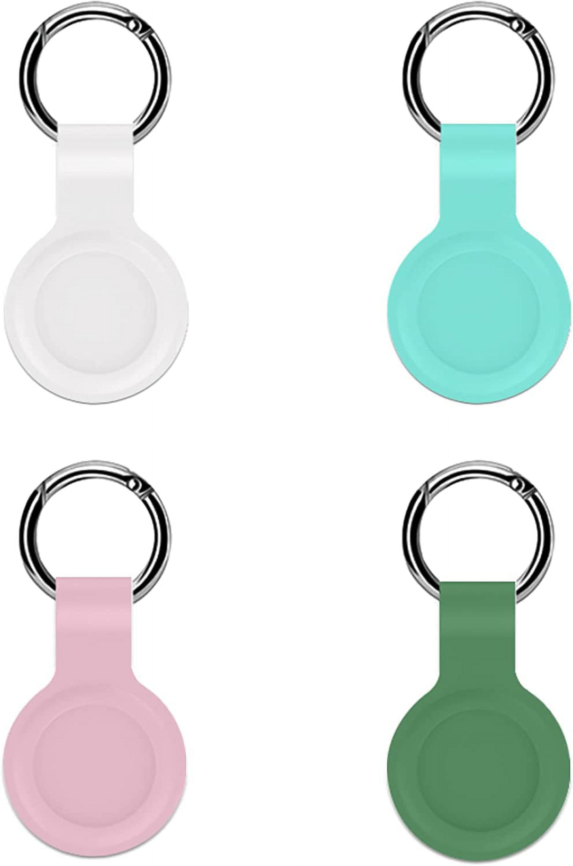 Air Tag Keychain for Apple Airtags Holder, Four Packs Silicone Tracker ...