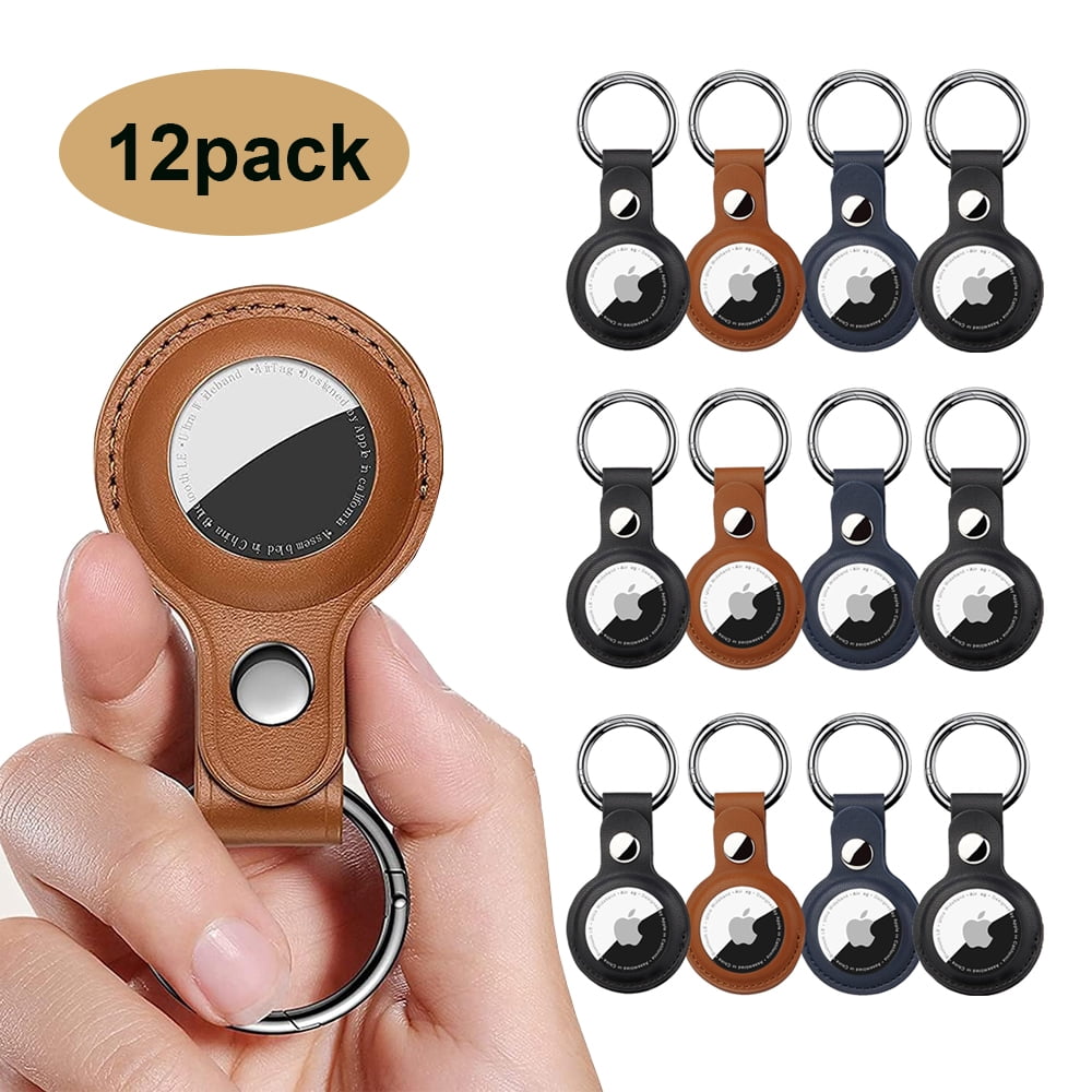 Air Tag Leather Keychain, Durable & Shock-Resistant Protective Case for ...