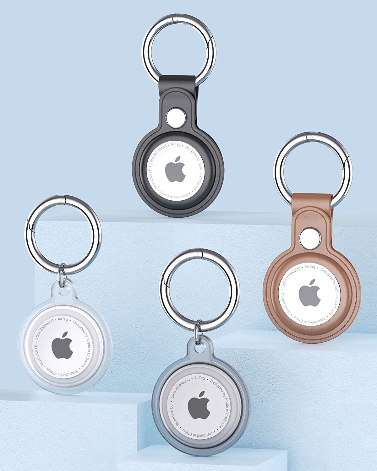 Air Tags-4 Pack for Luggage,Waterproof Airtag Holder Keychain ...