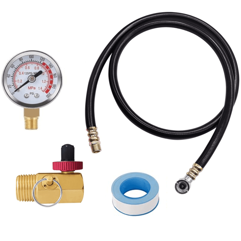 Air Tank Valve Kit with Gauge, Air Tank Repair Kit Come with 2 Inch ...