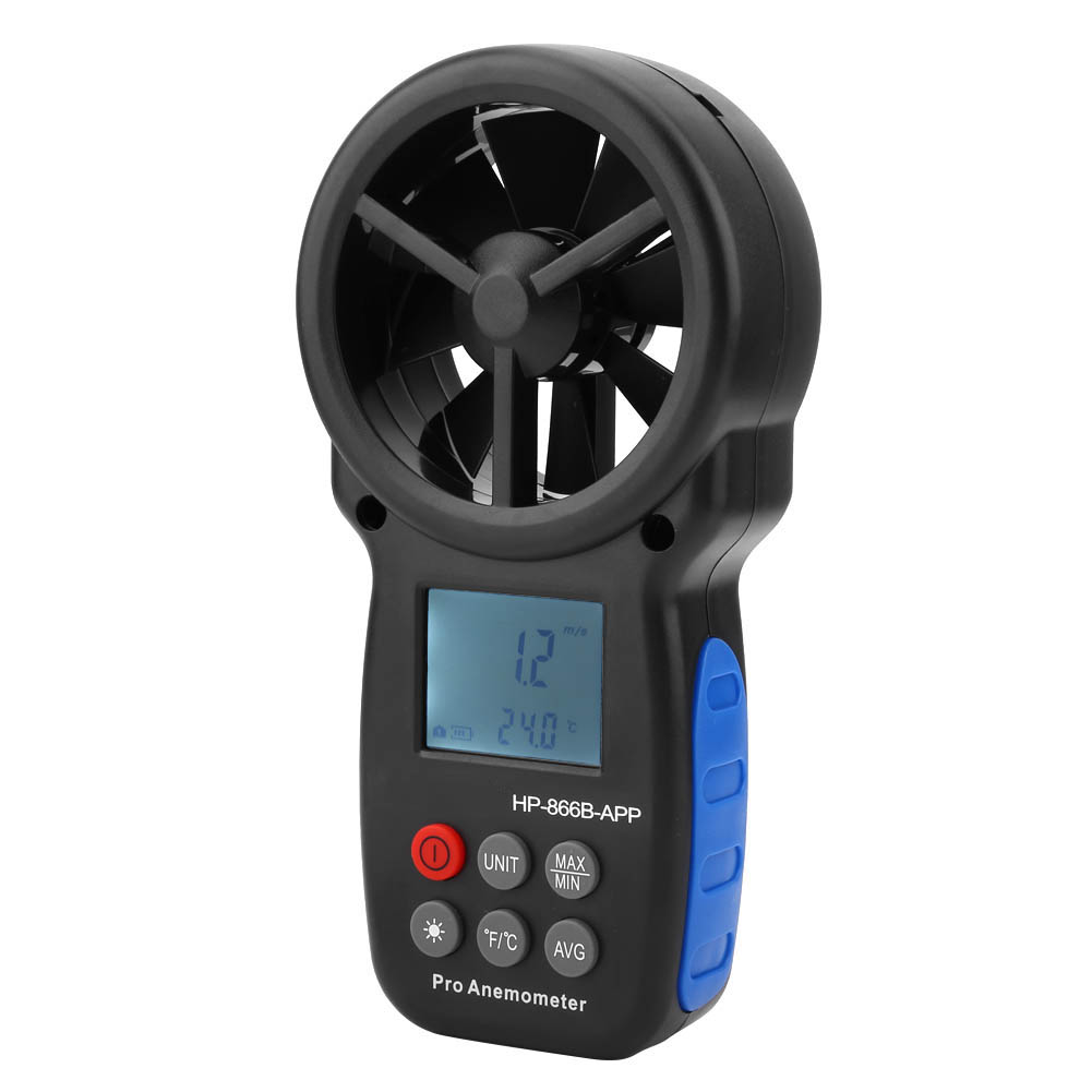 Air Temperature Tester Digital Anemometer, Wind Speed Meter, Outdoor ...