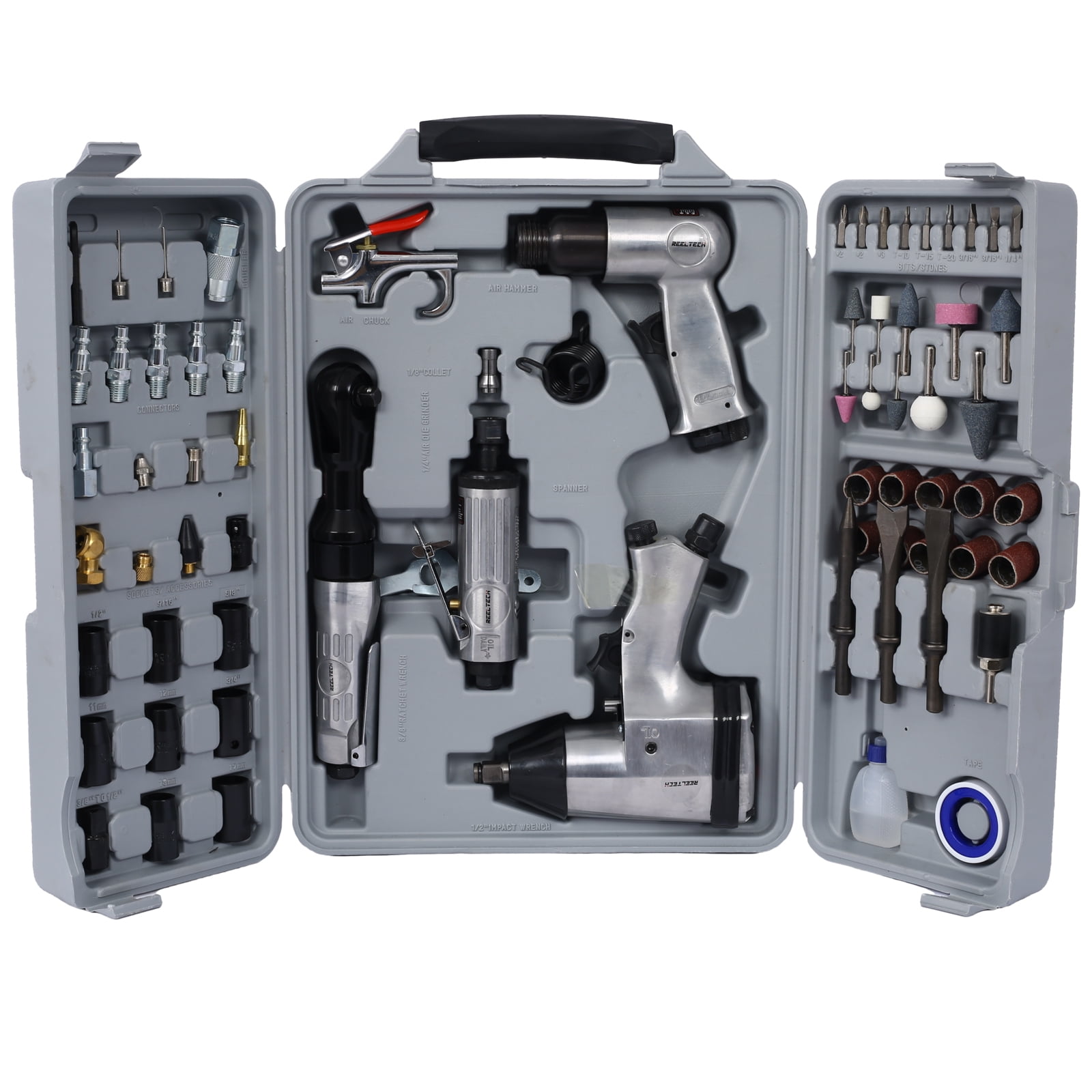 Air Tool And Accessories Kit,71 Piece Air Tool Kit,Impact Wrench,Air ...