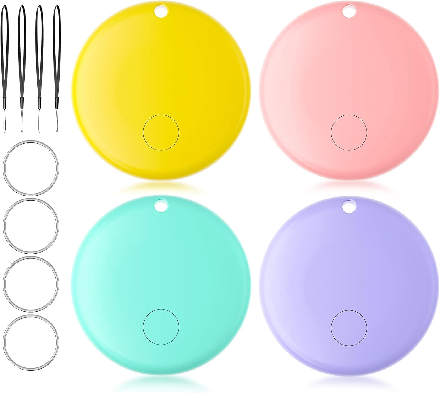 Air Tracker Tags 4 Pack for Find My, 2026 Upgraded with IP68 Waterproof ...