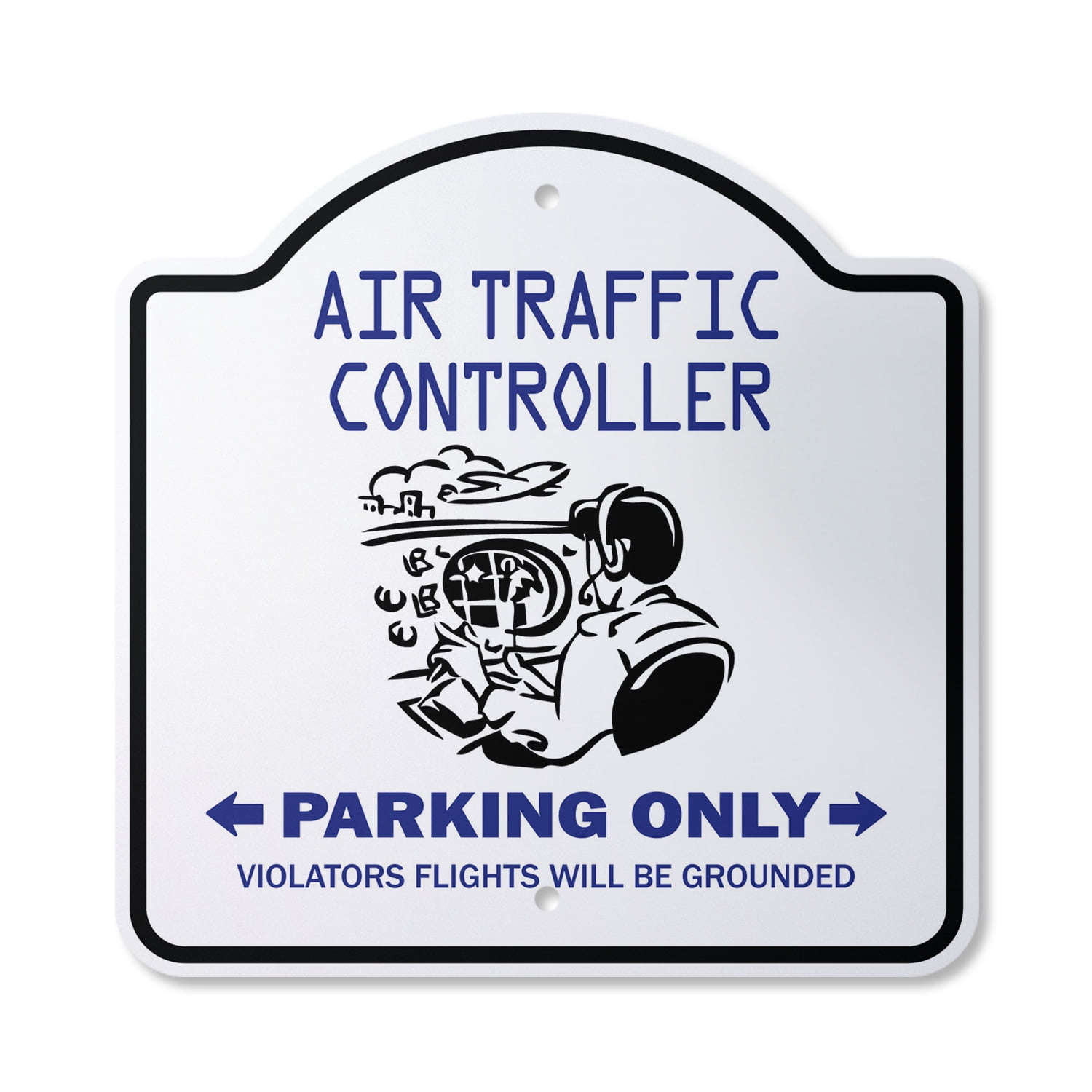 Air Traffic Controller Parking 10” x 10” Sign | Indoor/Outdoor Plastic ...