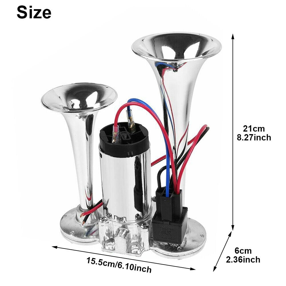 Air Train Horn Kit for Truck Car Super Loud 12V Electric Trains Horns ...