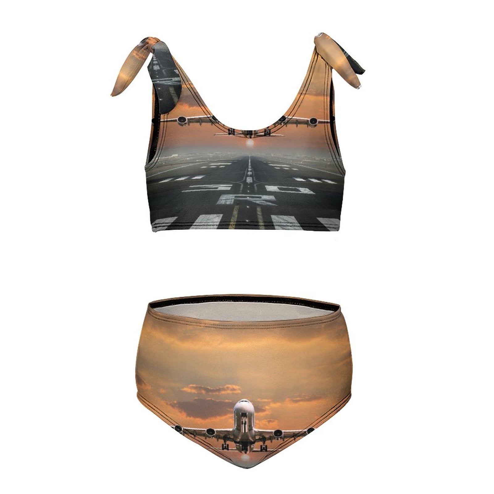 Air Travel Girl's 2 Piece Bikini Set Beach Sport Swimsuit Swimwear 8 ...