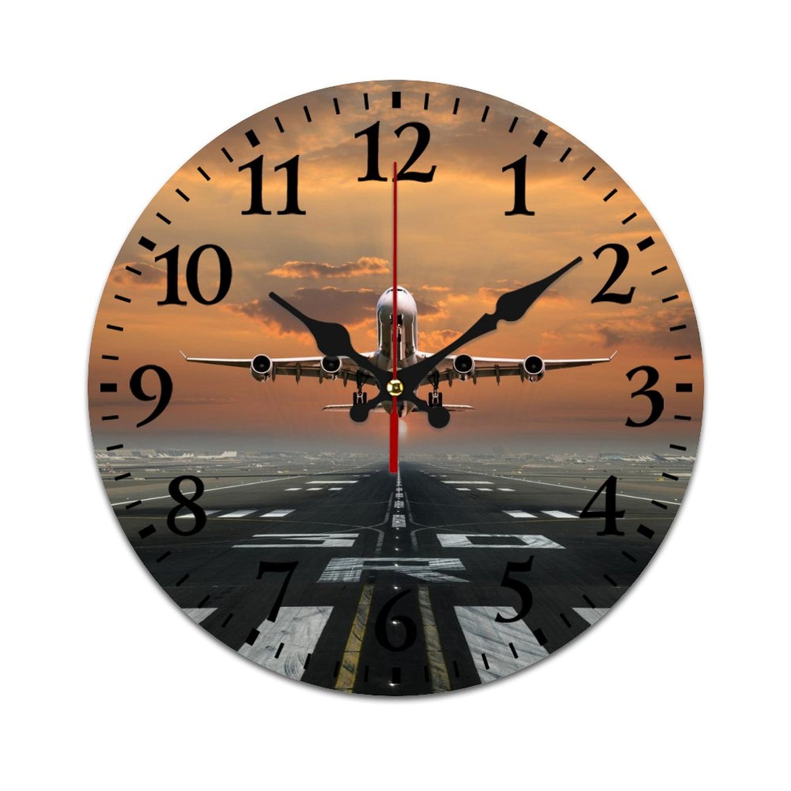 Air Travel Wall Clock Modern Design Clocks Wall Hanging Home Office ...