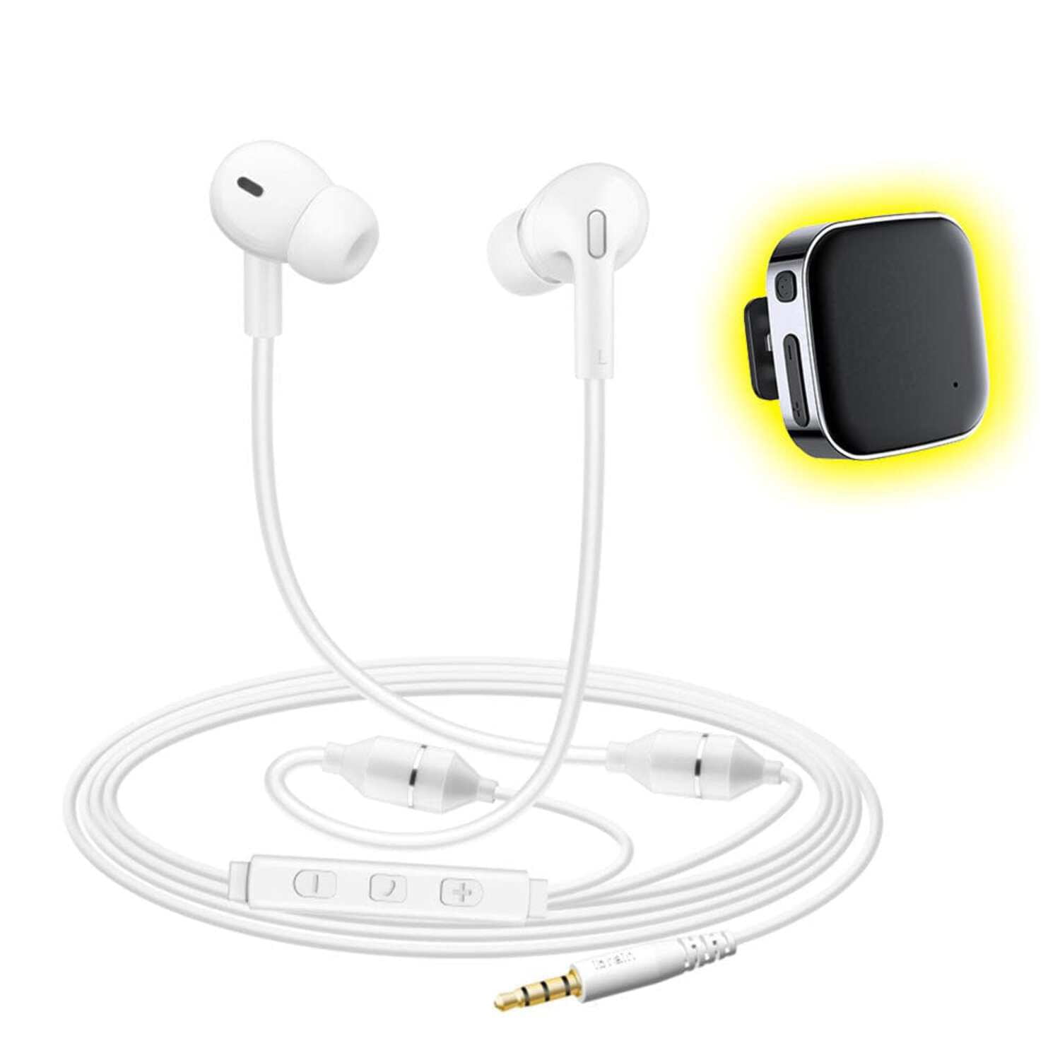 Air Tube EMF Protection Radiation-Free Stereo Earbud Headphones ...
