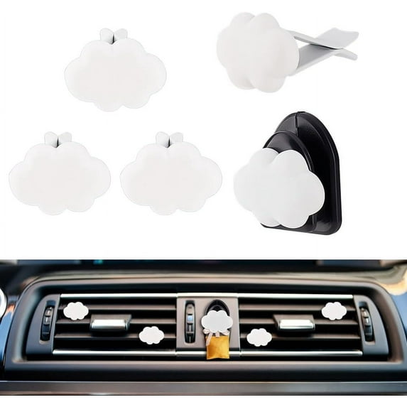 Air Vent Clips - Car Freshener with 1pc Self Adhesive Clip and Cloud ...