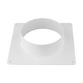 Air Vent Duct Connector Flange Straight Ventilation Pipe Plastic ...
