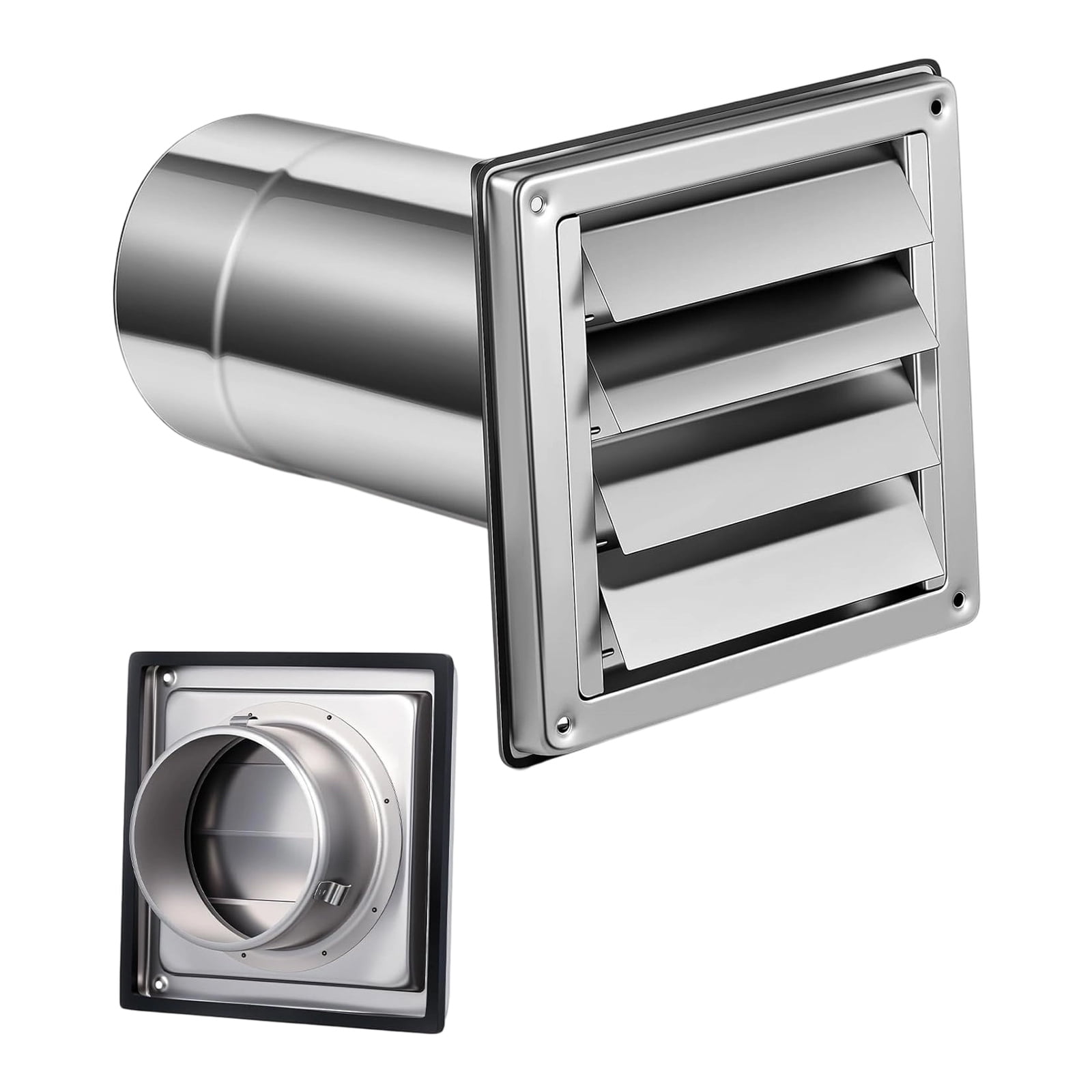 Air Vent Duct Grill Wall Square Tumble Air Outlet Stainless Steel ...