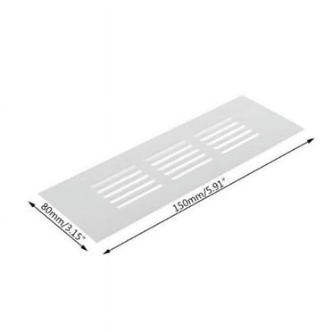 Yannee Black Alloy Rectangular Air Vent Grille Ventilation Cover for ...