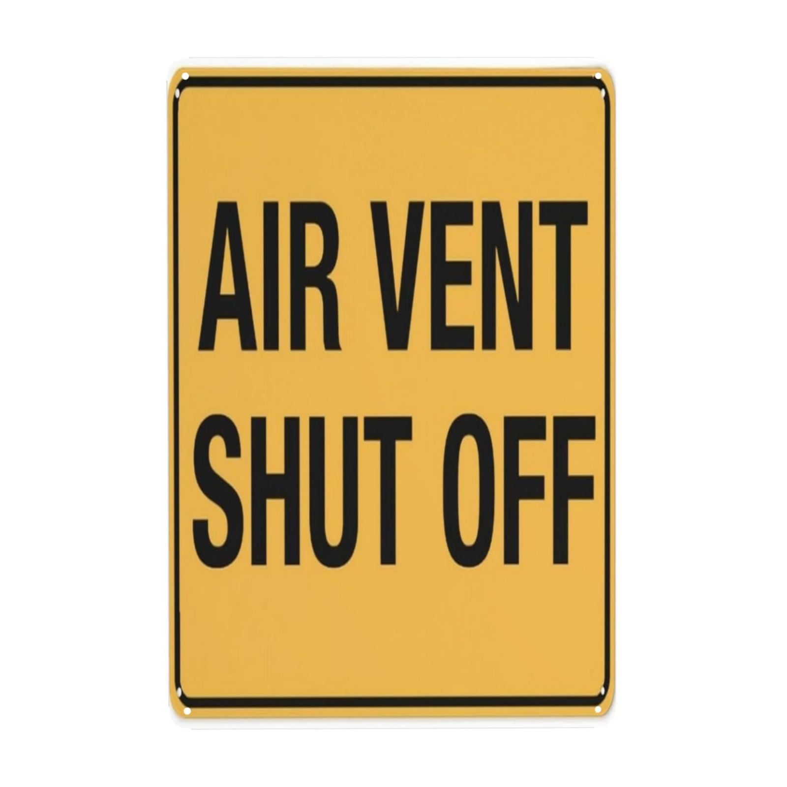 Air Vent Shut Off Metal Sign Aluminum Sign Metal Sign Poster Home ...