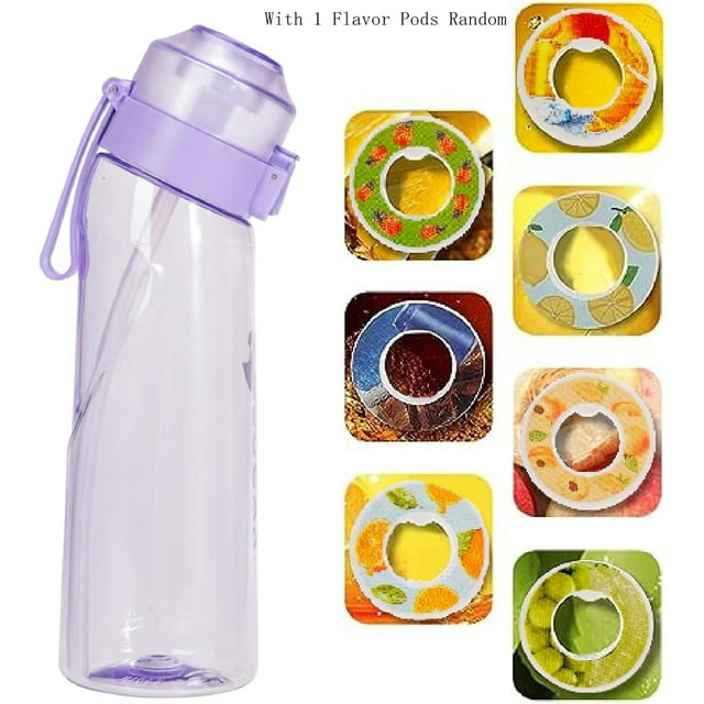 SPXUBZ Air Water Bottle, 21.9 Oz with Flavor Pods, Leak Proof Sports ...