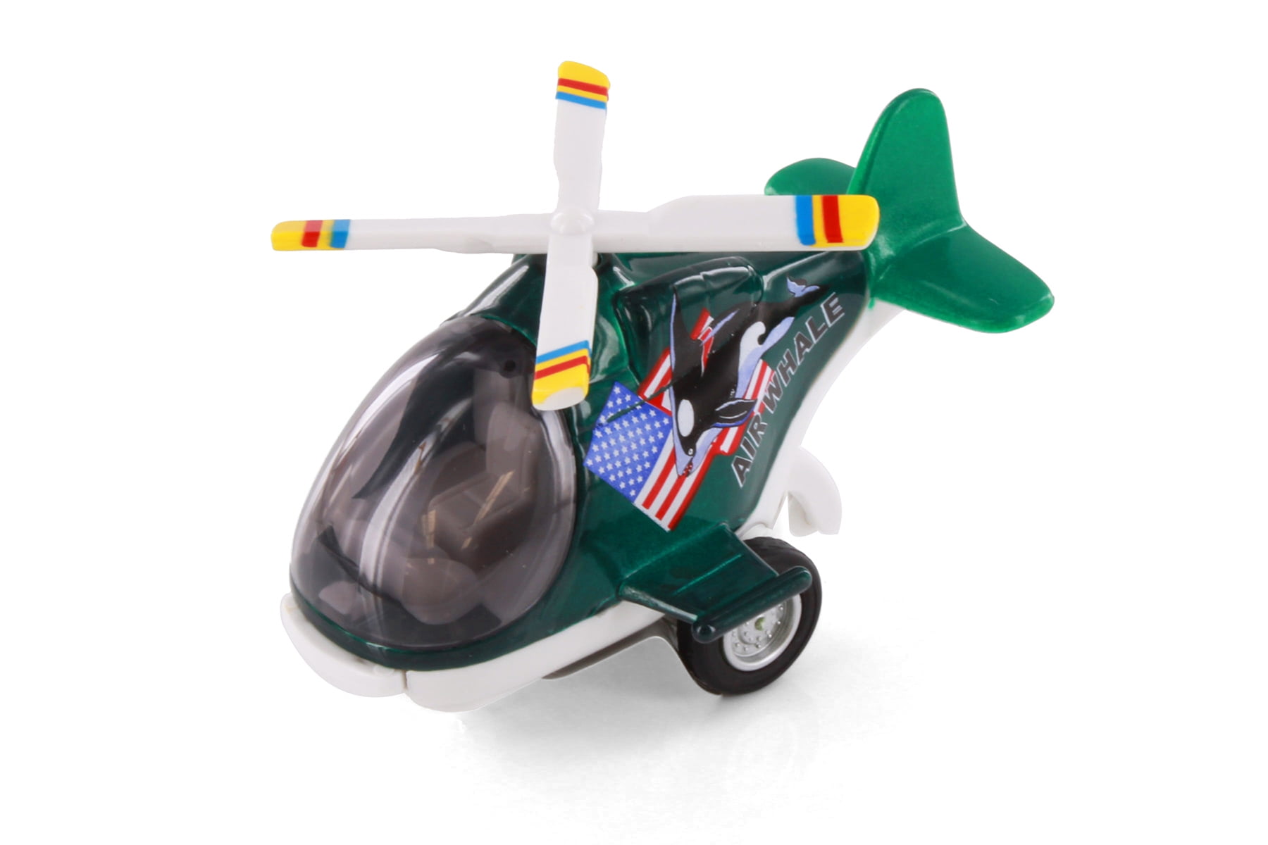 Air Whale Helicopter, Green - Showcasts 408D - 5" Scale Diecast Model ...