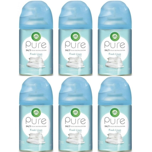 Air Wick Automatic Air Freshener Spray Refill, Fresh Linen, 6ct ...