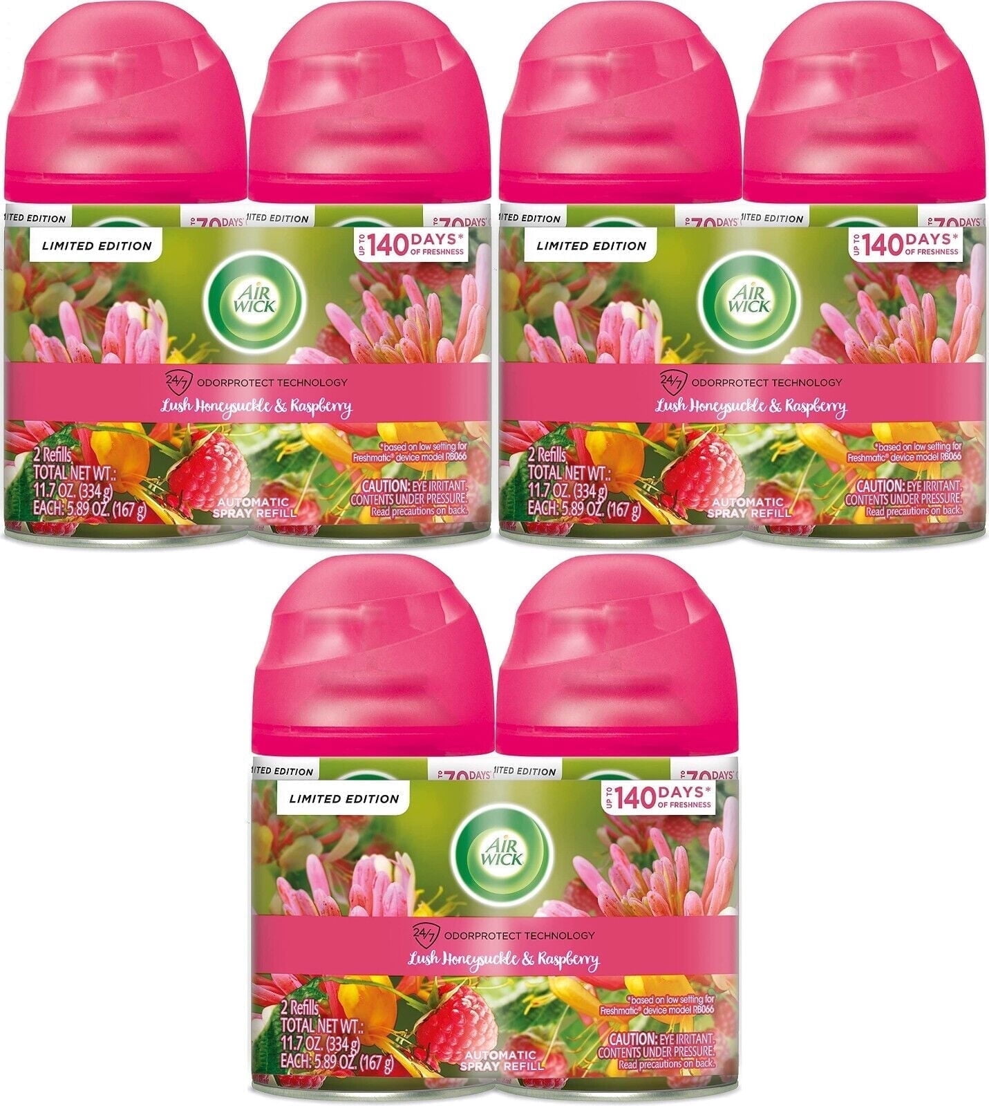 Air Wick Home Fresh Automatic Spray Refill, Essential Oils, Lush ...