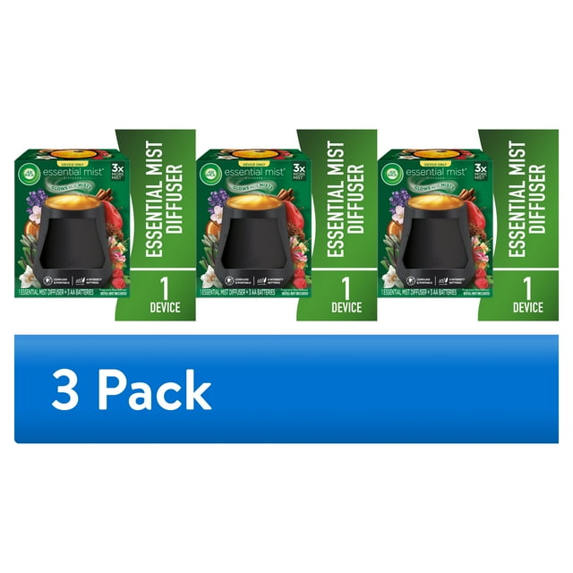 (3 pack) Air Wick Essential Mist Diffuser, Essential Oils Diffuser, Air ...