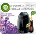 Air Wick Essential Mist Diffuser Mist Kit, Lavender & Almond Blossom 1 ...