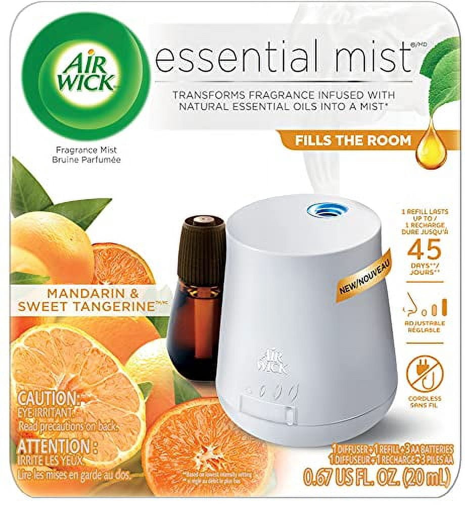 Air Wick Essential Mist, Essential Oil Diffuser, (Diffuser + 1 Refill ...