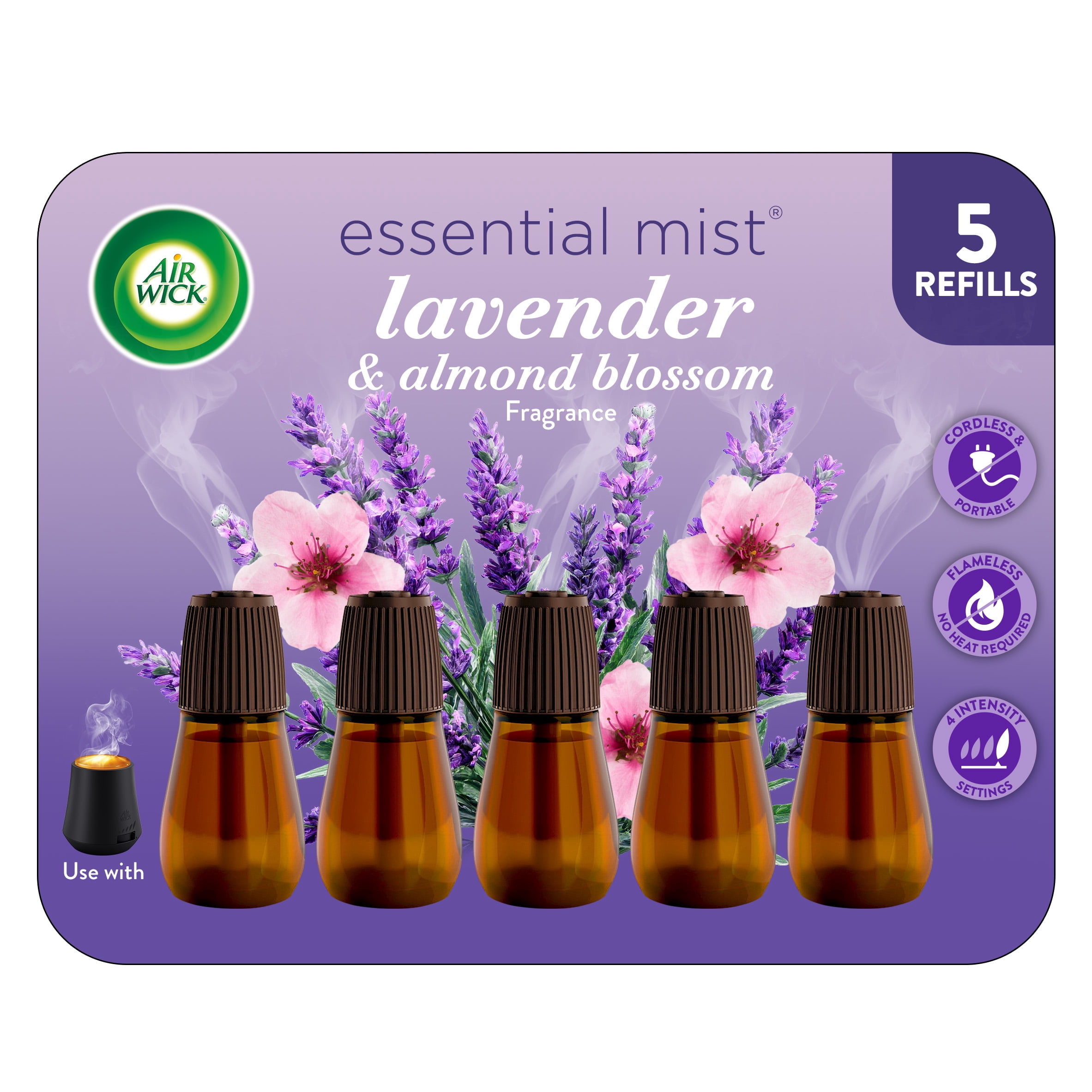 Air Wick Essential Mist Oils Diffuser Air Freshener Refills, Lavender ...