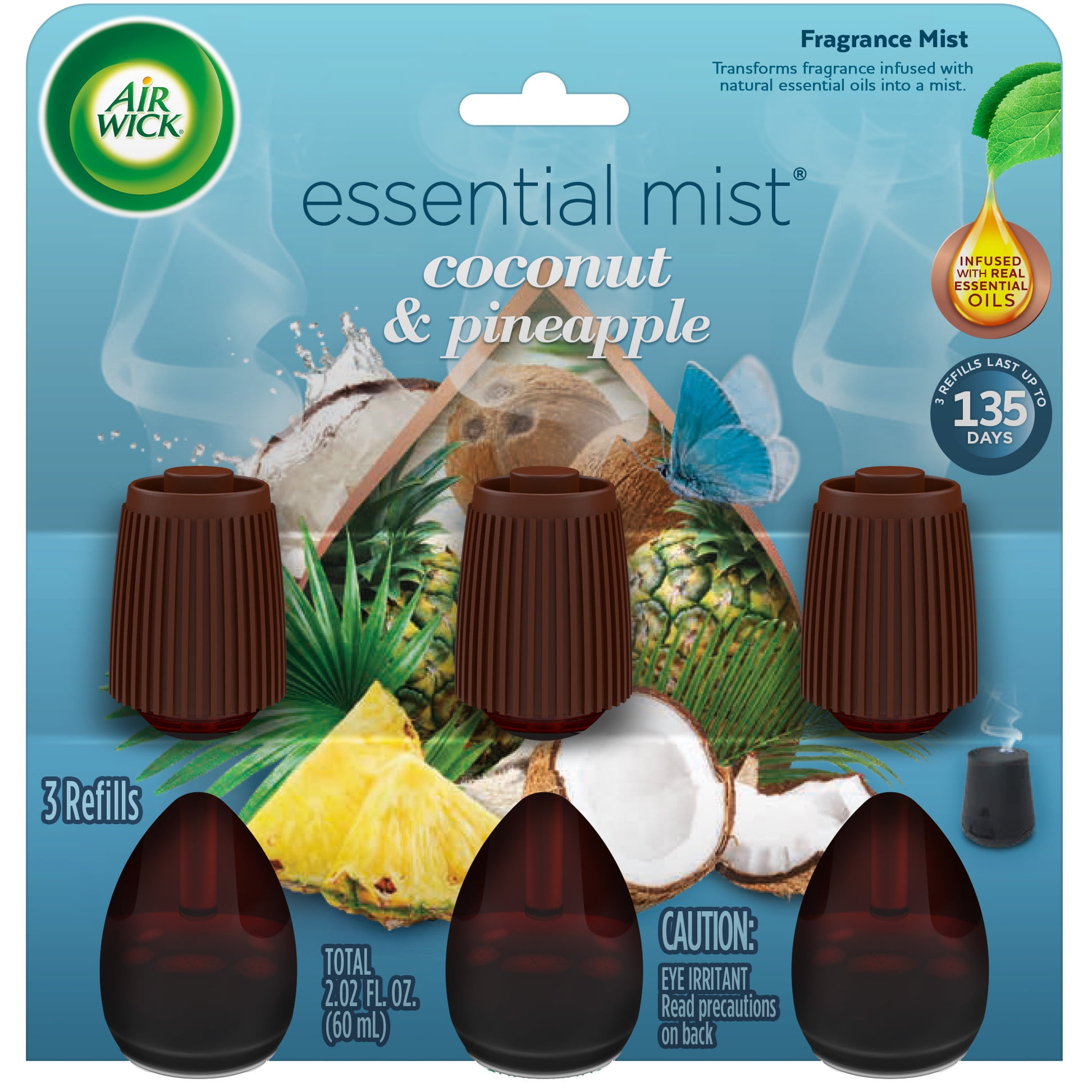 Free Shipping! Air Wick Essential Mist Refill Coconut and Pineapple ...