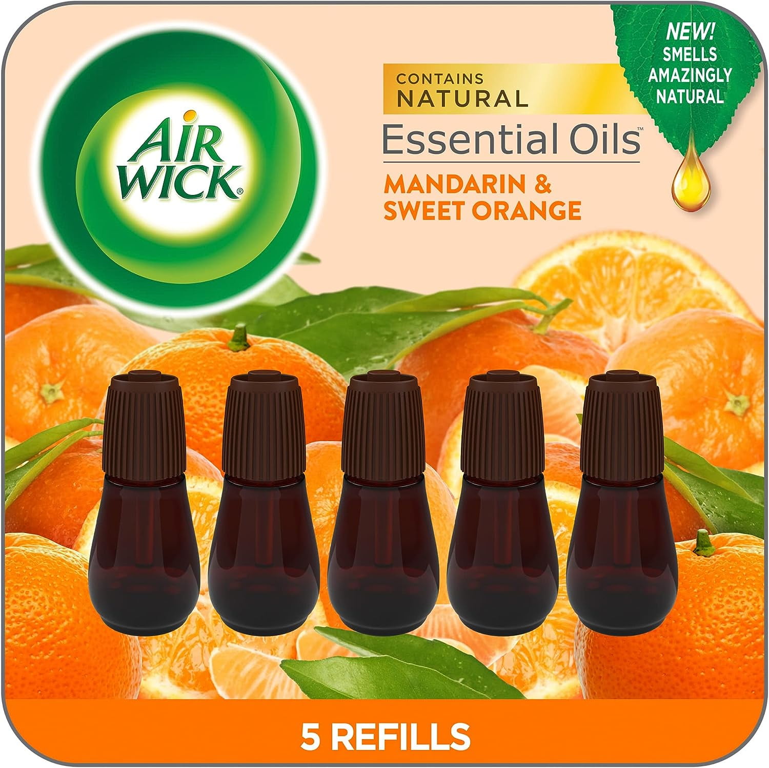 Air Wick Essential Oil Freshener, Aromatherapy, Mandarin & Sweet Orange ...