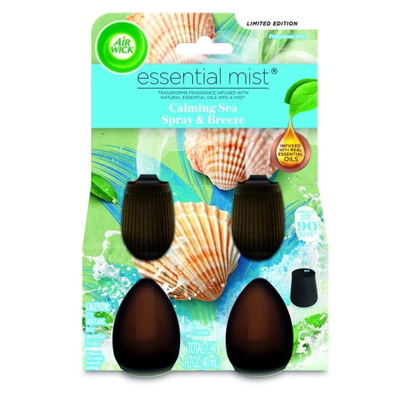 Air Wick Essential Mist Scented Oil Refills Calming Sea Spray Breeze ...
