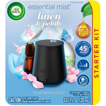 Air Wick Essential Mist Refill, 1 ct, Happiness, Essential Oils ...