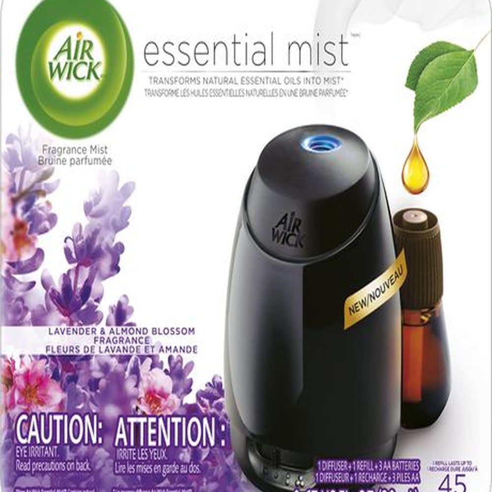 Air Wick Essential Mist Starter Kit Lavender and Almond Blossom (Pack ...