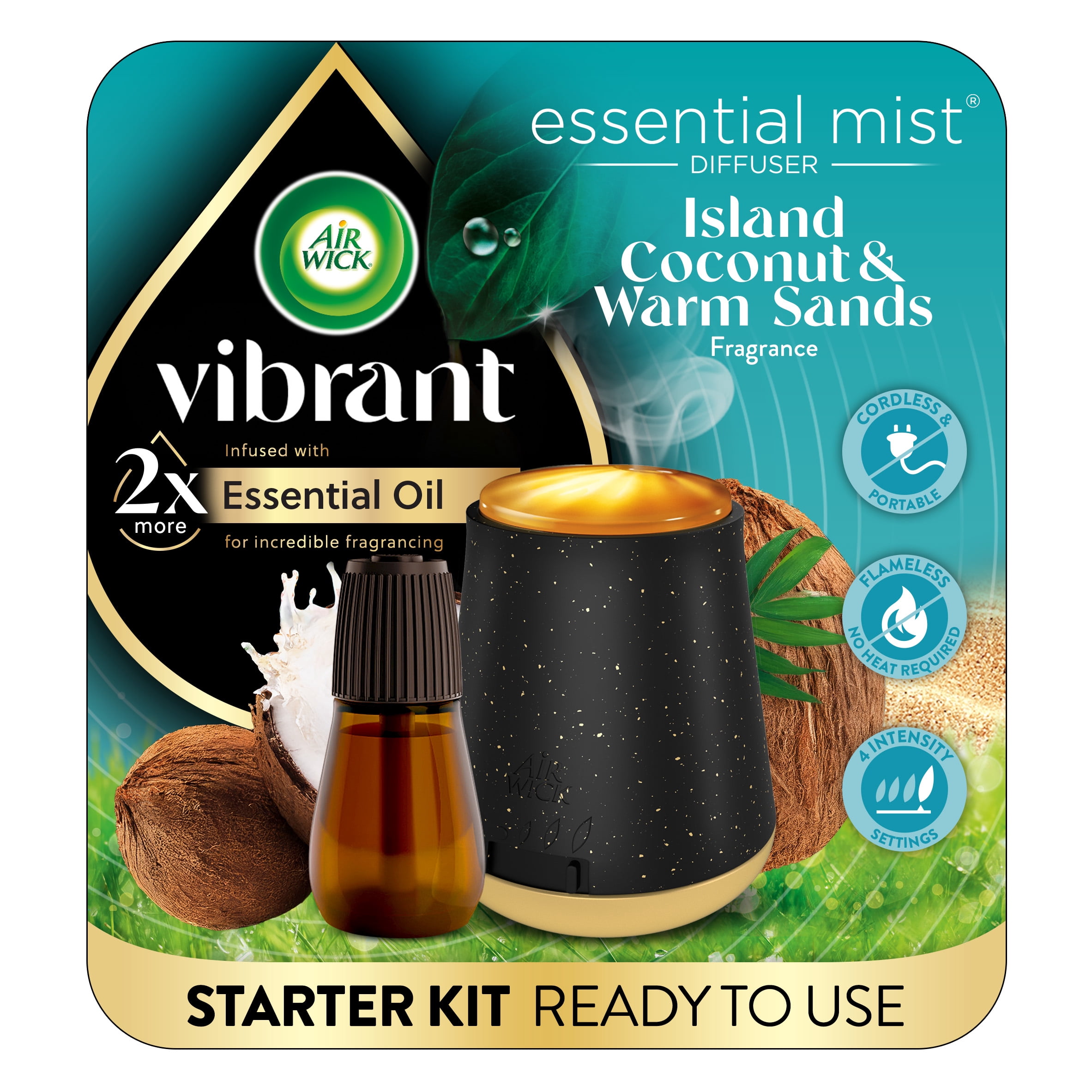 Air Wick Essential Mist Vibrant Scented Oil Diffuser Starter Kit with ...