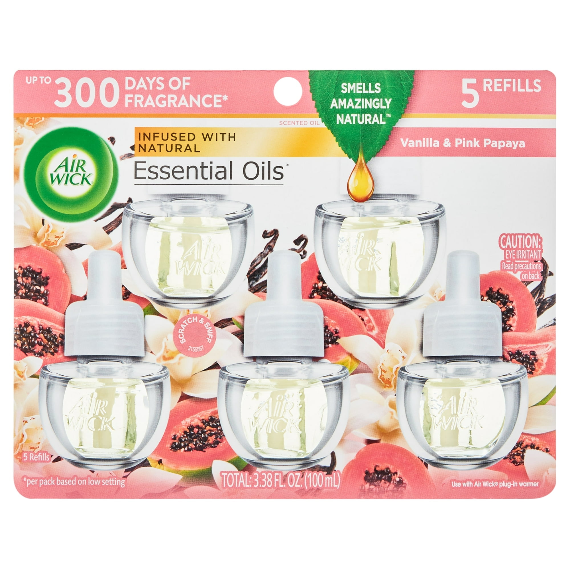 Air Wick Plug In Scented Oil, Vanilla And Pink Papaya, 5 Ea.. - Walmart.com