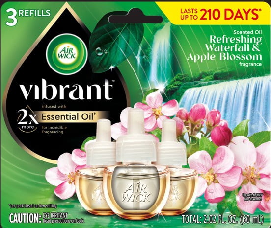 Air Wick Plug-In Vibrant Scented Oil Air Freshener Warmer Refills ...