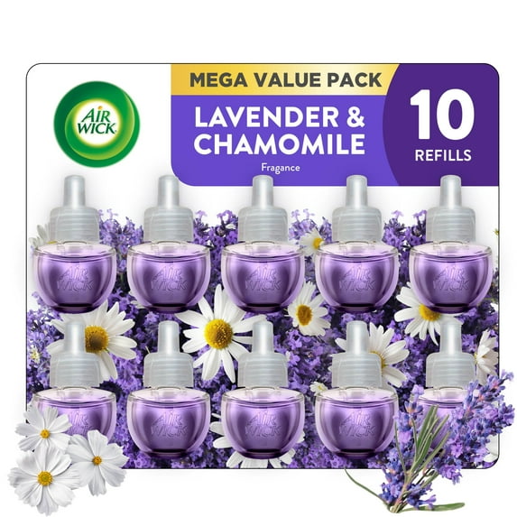 Air Wick Plug in Scented Oil Refill, 10ct, Lavender & Chamomile, Air ...