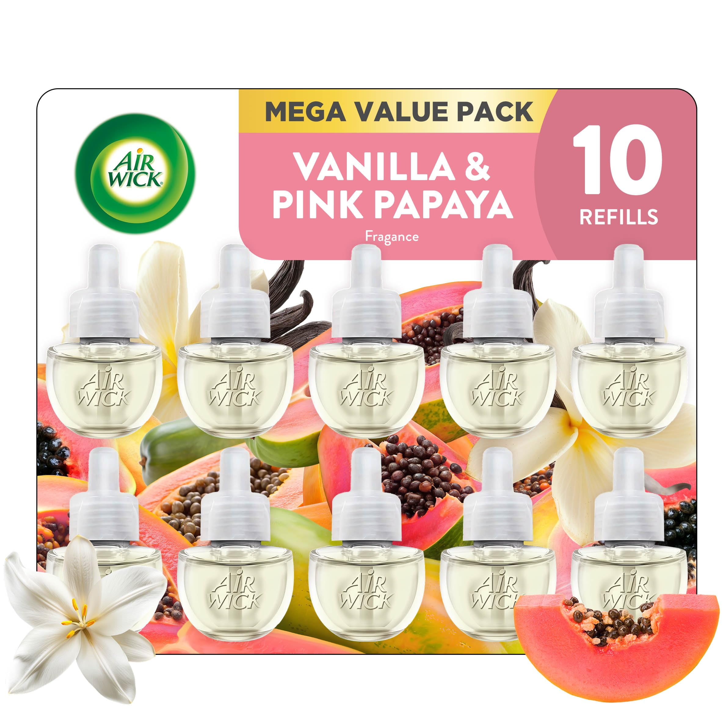 Air Wick Plug In Scented Oil Refill 10ct Vanilla And Pink Papaya Air air-wick-plug-in-scented-oil-refill-10ct-vanilla-and-pink-papaya-air