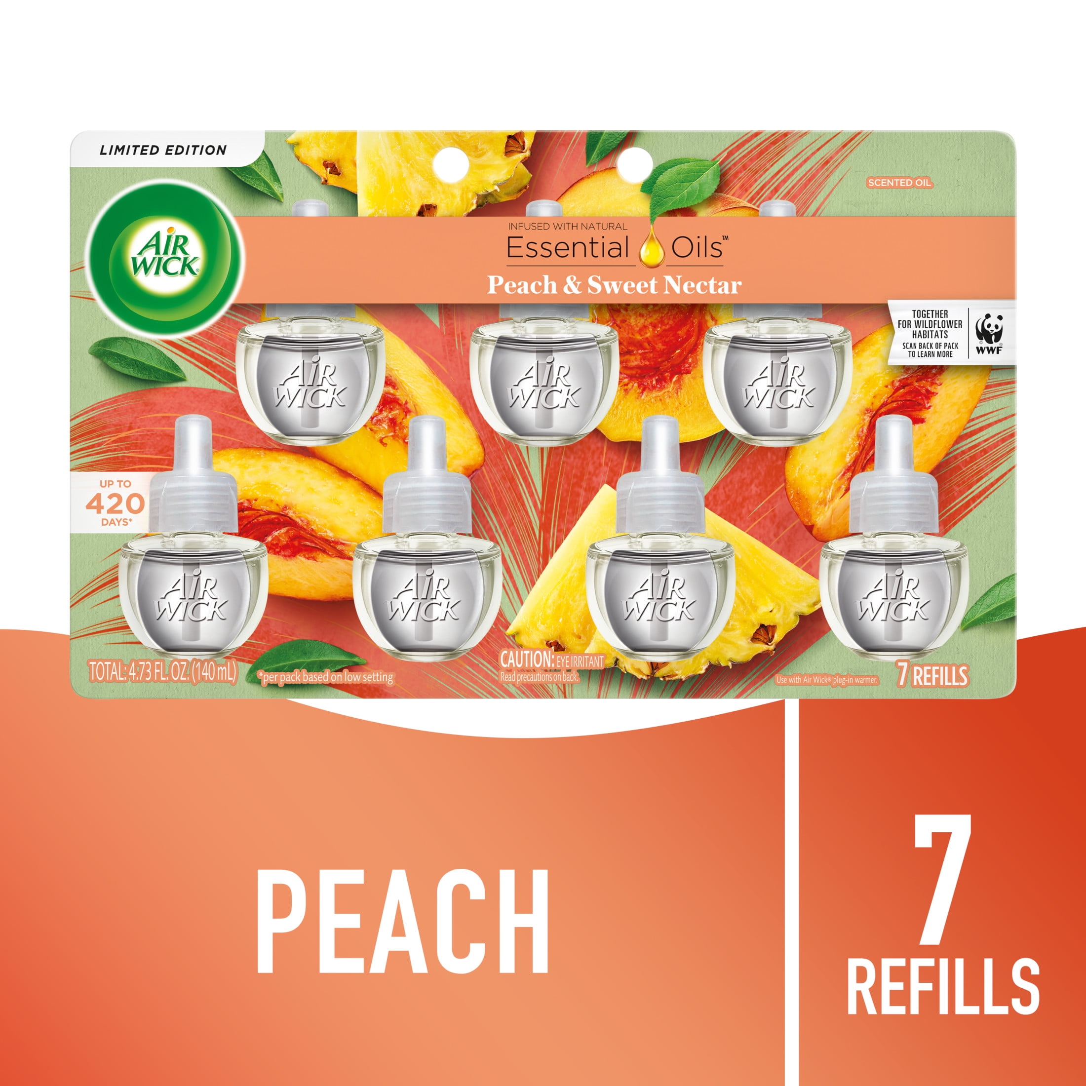 Air Wick Advanced Warmer Plugin, Peach & Sweet Nectar Scented Oil ...