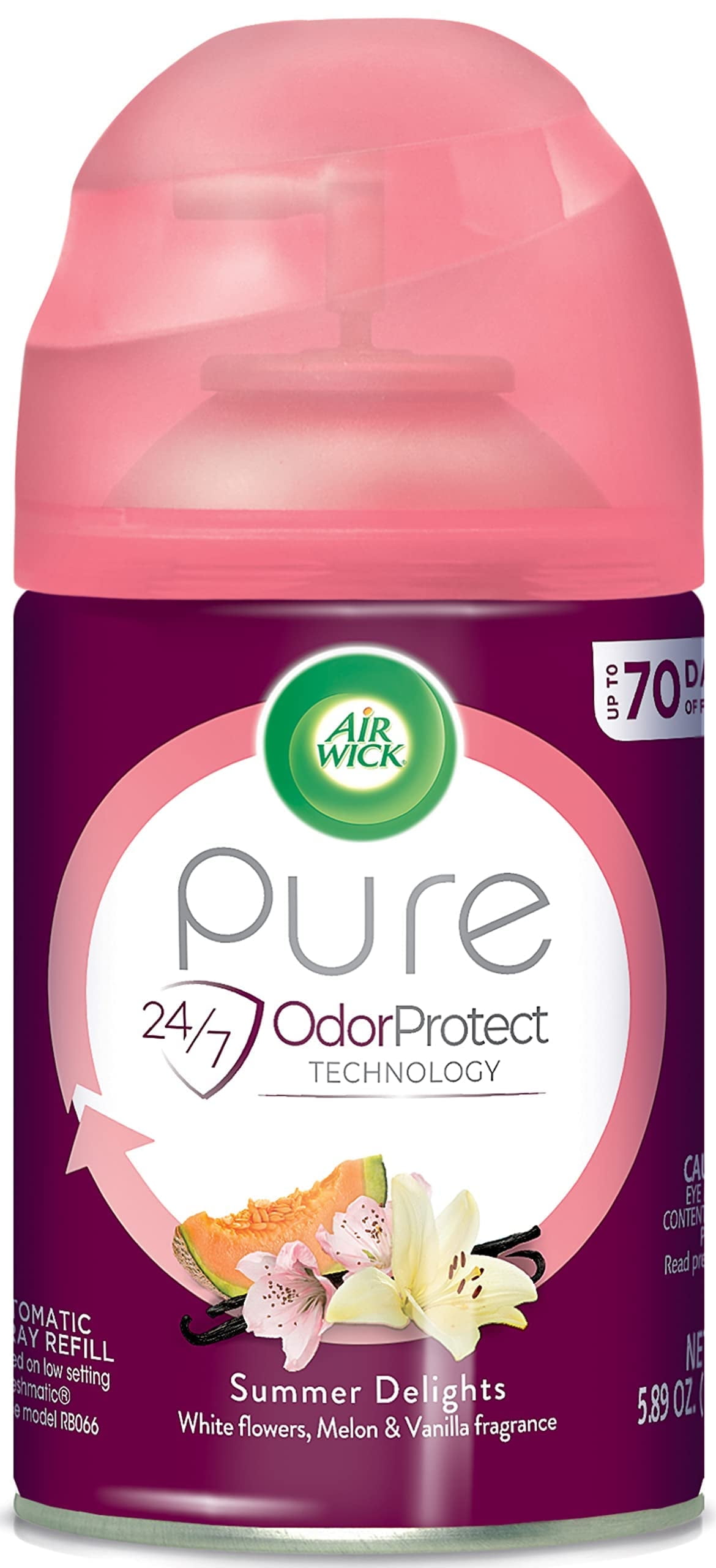 Air Wick Pure Automatic Air Freshener Spray Refill, Summer Delights ...